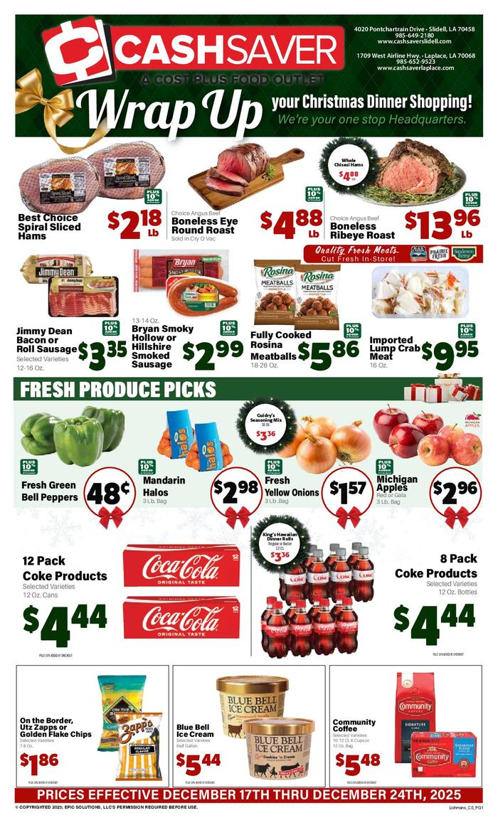 Cashsaver Slidell | Ad Specials